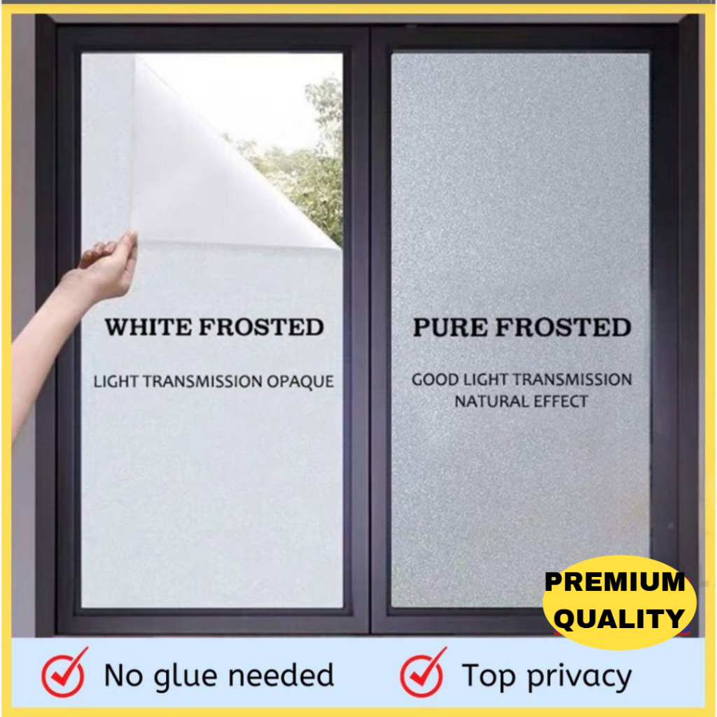 Window Tinted Film Privacy | Anti UV Frosted Matte | Glass Sticker ...