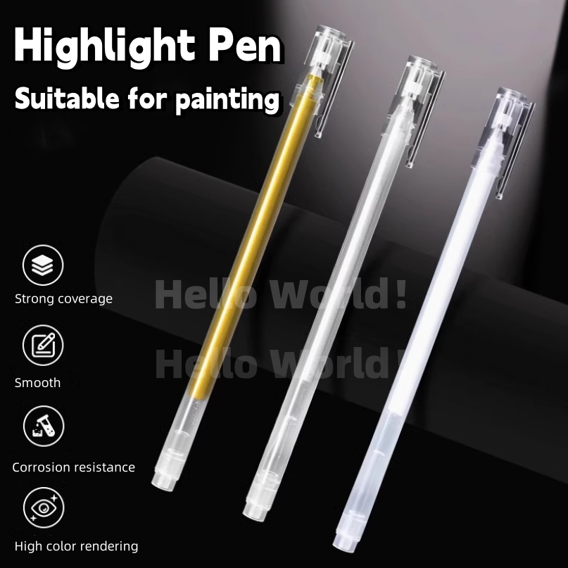 Highlight Pen Premium Gel Pen 0.6mm Creative Drawing and Marking Pens ...