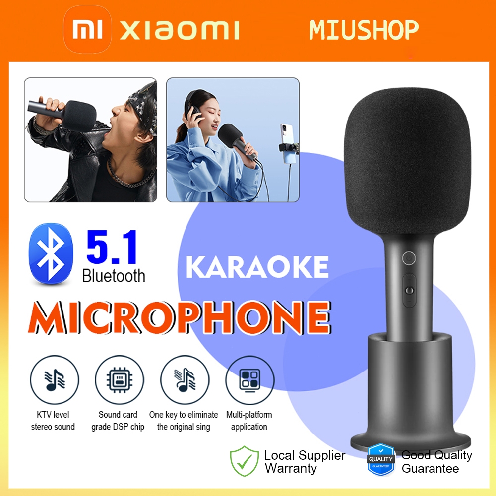 Xiaomi MIJIA K Song Microphone Karaoke Bluetooth 5.1 Stereo Sound DSP ...