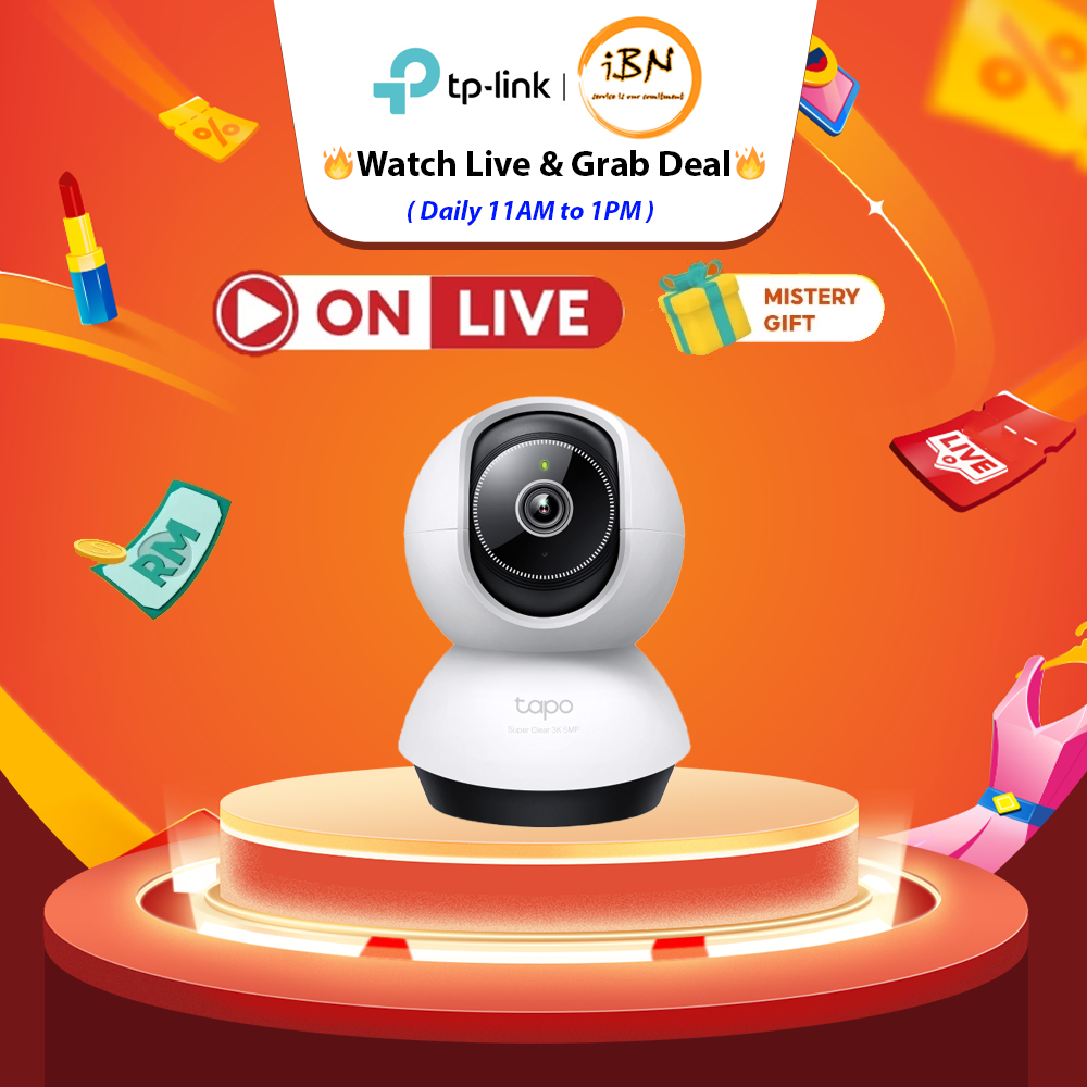 [ 🔥Watch Live & Grab Deal 🔥 ] TP-Link Tapo TC74 Indoor Smart Camera | 3K 5MP | Motion Tracking ...