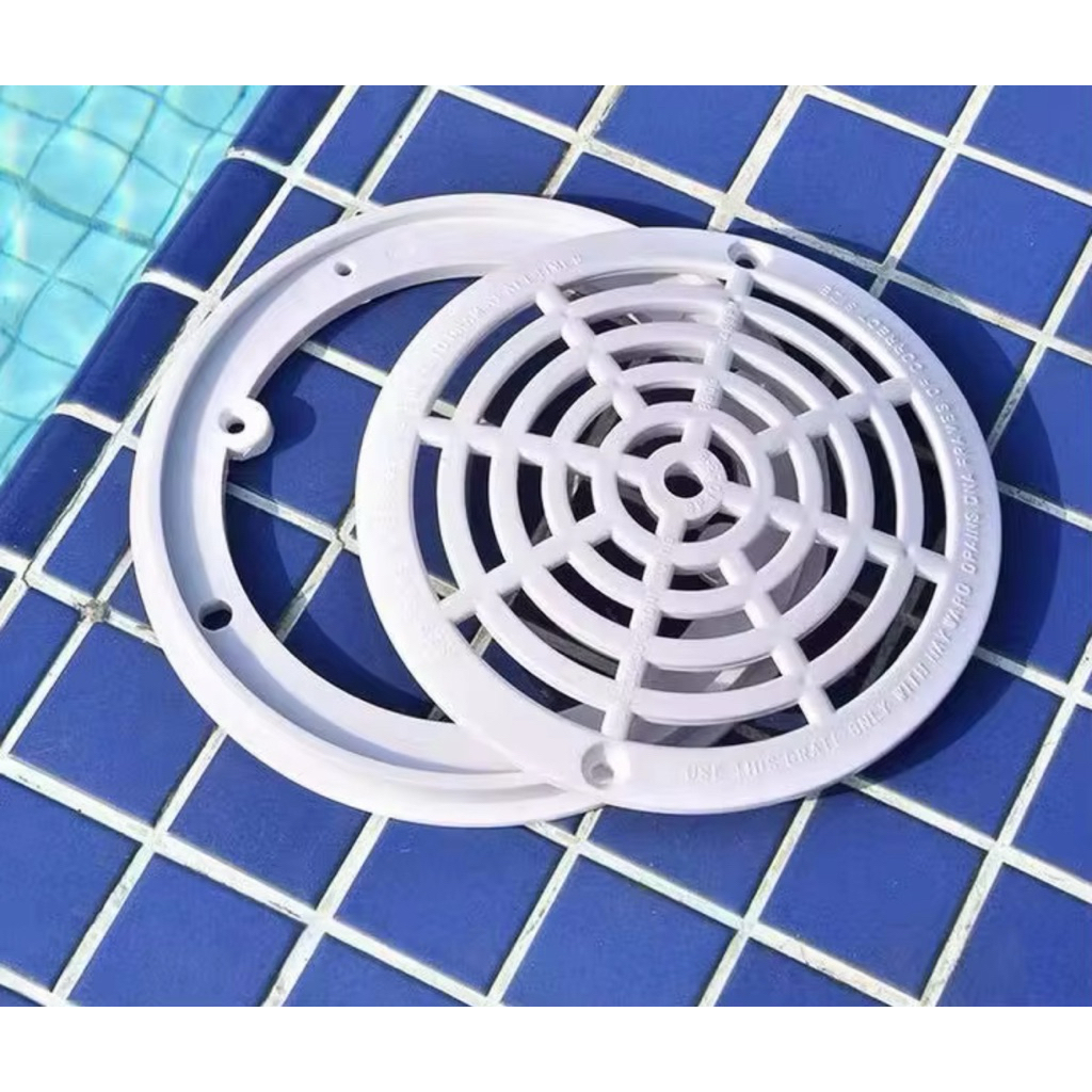MPCare Pool Main Drain Cover Replacement 8" White with Screws Fit for ...
