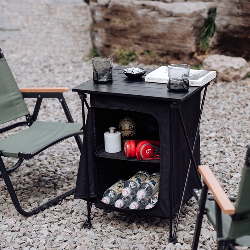 Meja Lipat Camping Storage Shelf Outdoor Multifunctional Portable ...