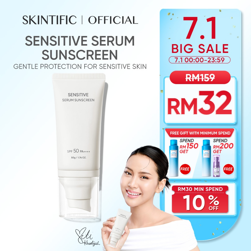 [4.25New Launch]Skintific Sensitive Serum Sunscreen soothe and calm ...