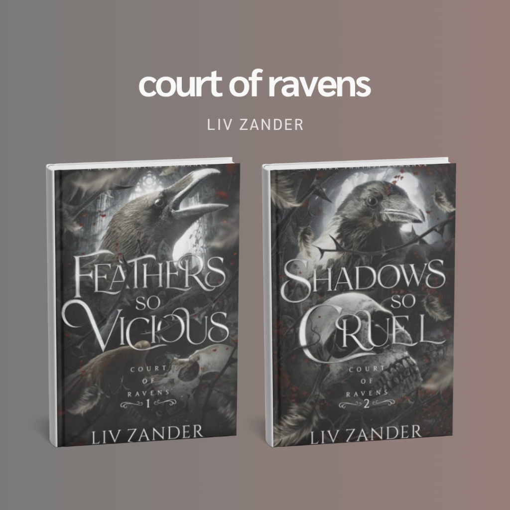 SET court of ravens series by liv zander feathers so vicious shadows so ...