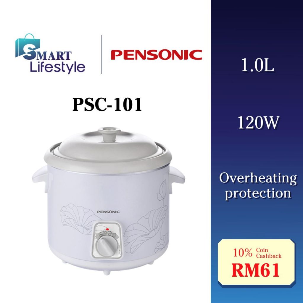 Pensonic 1L Ceramic Slow Cooker PSC-101 PSC101 | Shopee Malaysia