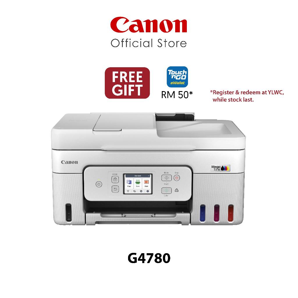 Canon PIXMA G4780 Inkjet Printer | A4, Ink Efficient, Print, Scan, Copy ...