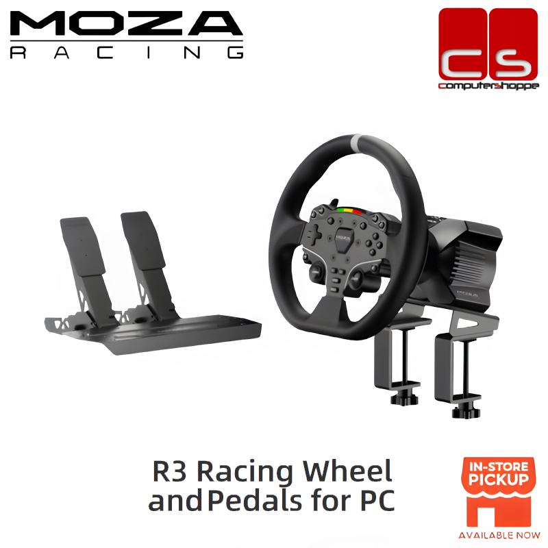 MOZA RACING R3 BUNDLE PACK FOR PC RACING WHEELS & PEDALS(RS074 ...