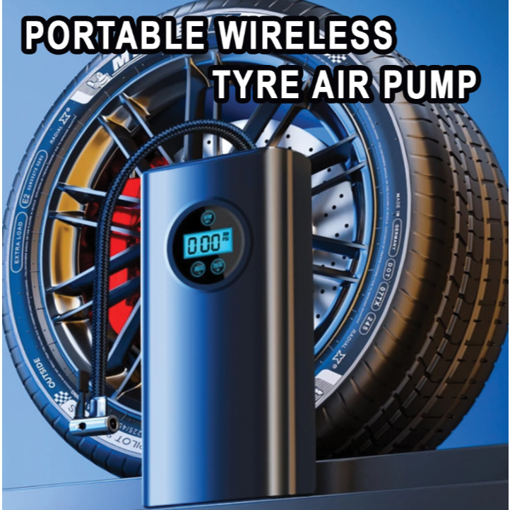 New Wireless Electric Car Pump Tyre Air Pump Tayar Tyre Pump Portable ...