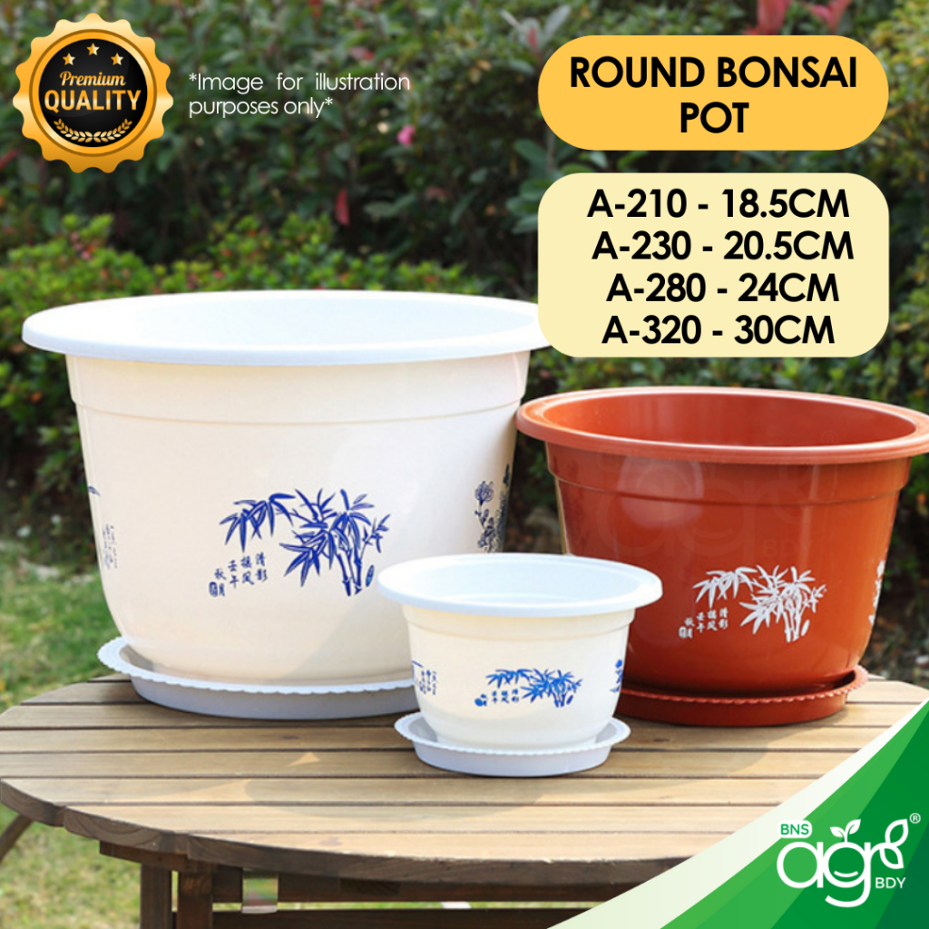 AgroBuddy Pot Plastik Pasu Bunga Pokok Bulat A | A-Type Round Plastic ...