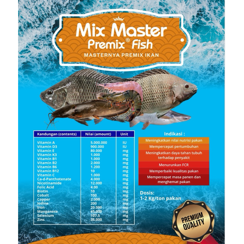 Premix Mix Master Fish Repack 1kg | Shopee Malaysia