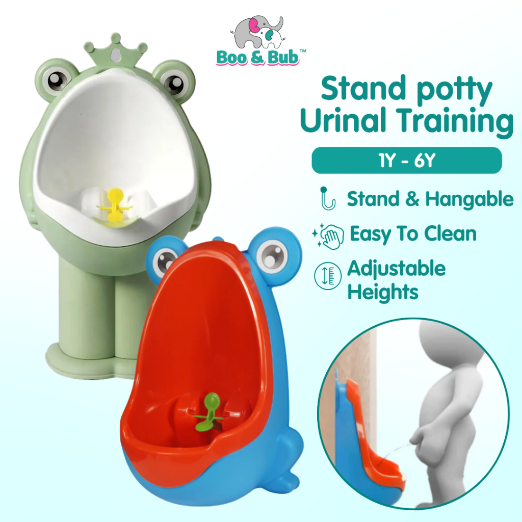 Boo&Bub Frog Baby Potty Boy Training Urinal Stand Potty Toddler Toilet ...
