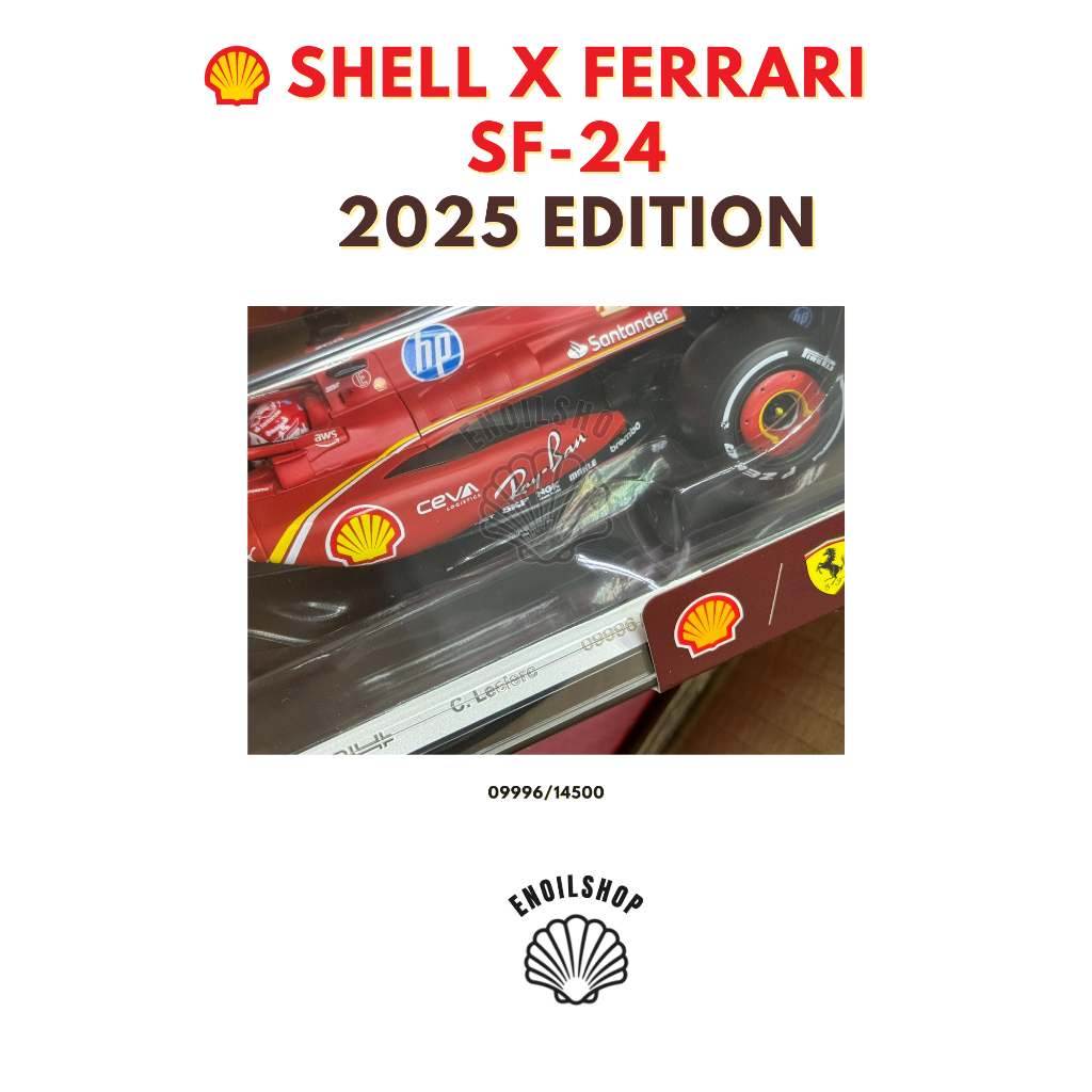 Shell Ferrari F1 SF-24 Malaysia Limited Edition 14500 UNITS 1:24 ...