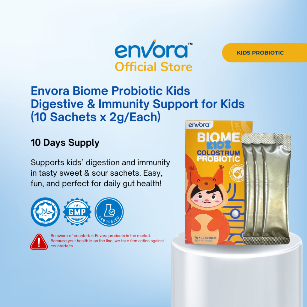 Envora Biome Probiotic Kids Digestive & Immunity Support for Kids (10 ...
