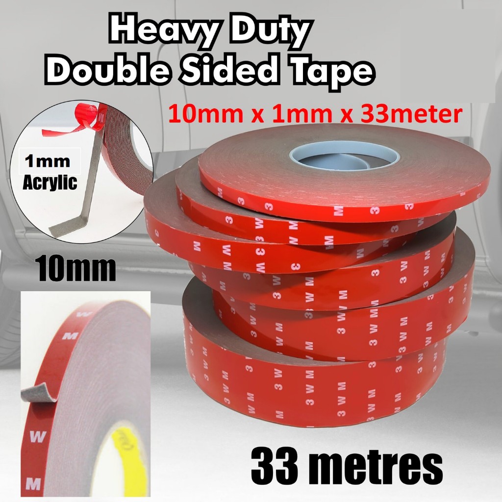 MMM SUPER STRONG DOUBLE SIDED ACRYLIC FOAM ADHESIVE HEAVY DUTY MOUNTING ...