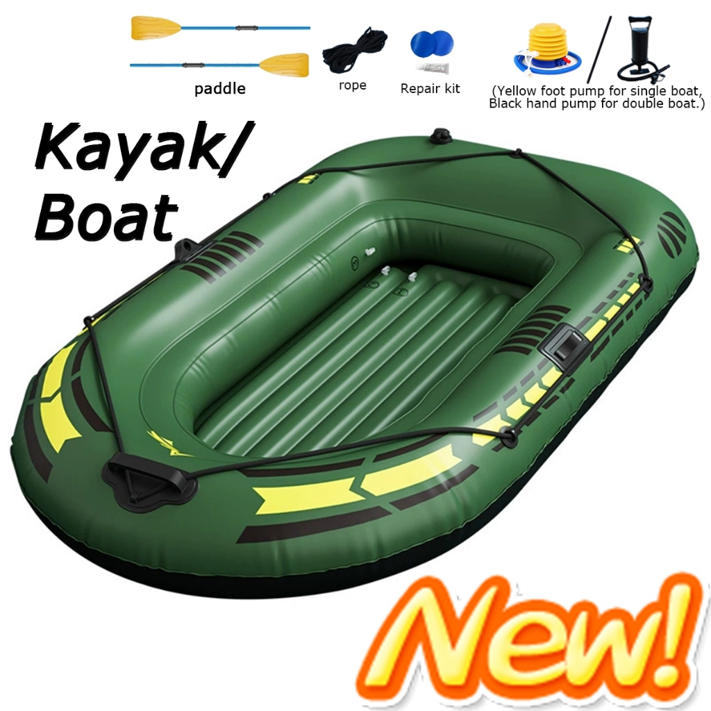 Seahawk Boat PVC Rubber Fishing Boat with Paddles Pump thickened wear ...