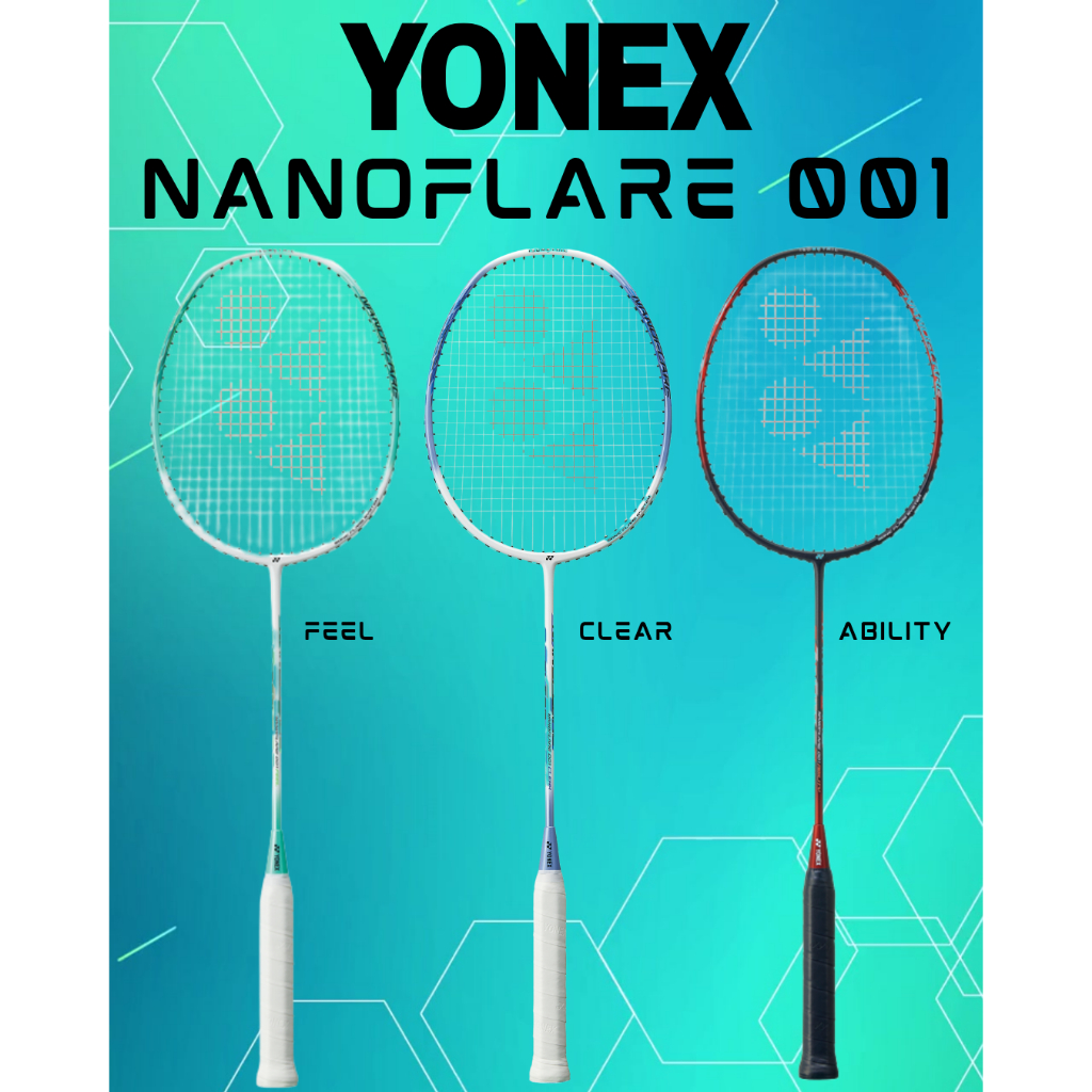 Yonex Nanoflare 001 Headlight Feel Ability Clear Badminton Racket 5UG5 | Shopee Malaysia