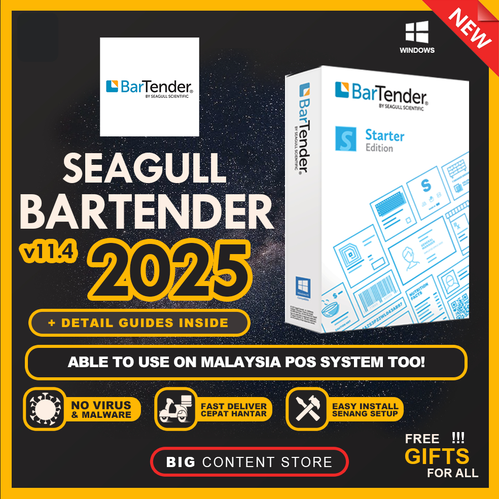 BarTender Designer Enterprise v11.4 2025 💯 EASY INSTALL SOFTWARE 💯 LIFETIME PREMIUM 💯 FAST ...
