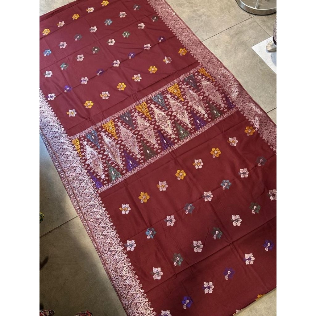 songket tenun asli 3d exclusive bunga raya, multy colours songket tenun ...