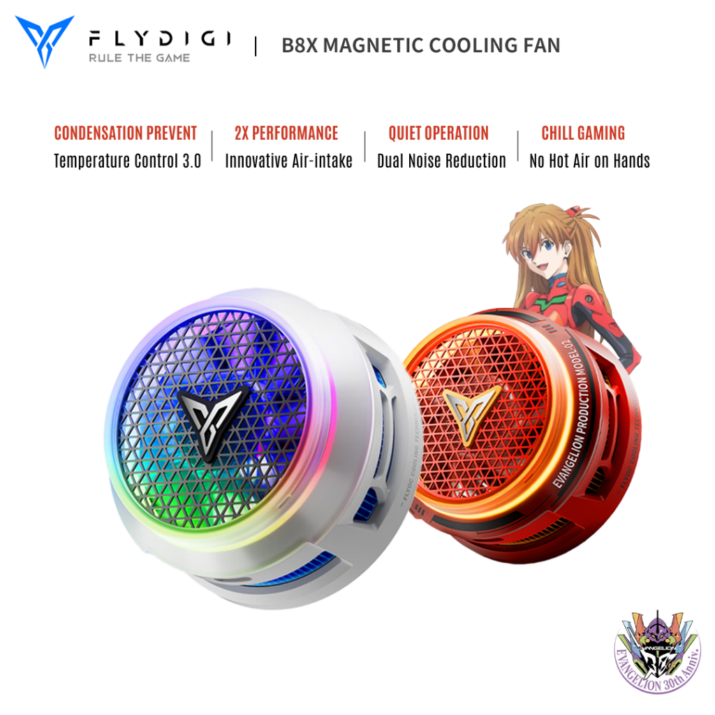 Flydigi B8X Mobile Magnetic Cooler - Cycloneintake Cooling | Quiet ...