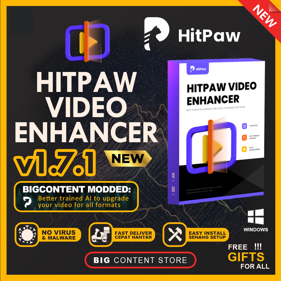 HitPaw Video Enhancer v17.1 NEW 💯 EASY INSTALL SOFTWARE 💯 LIFETIME ...