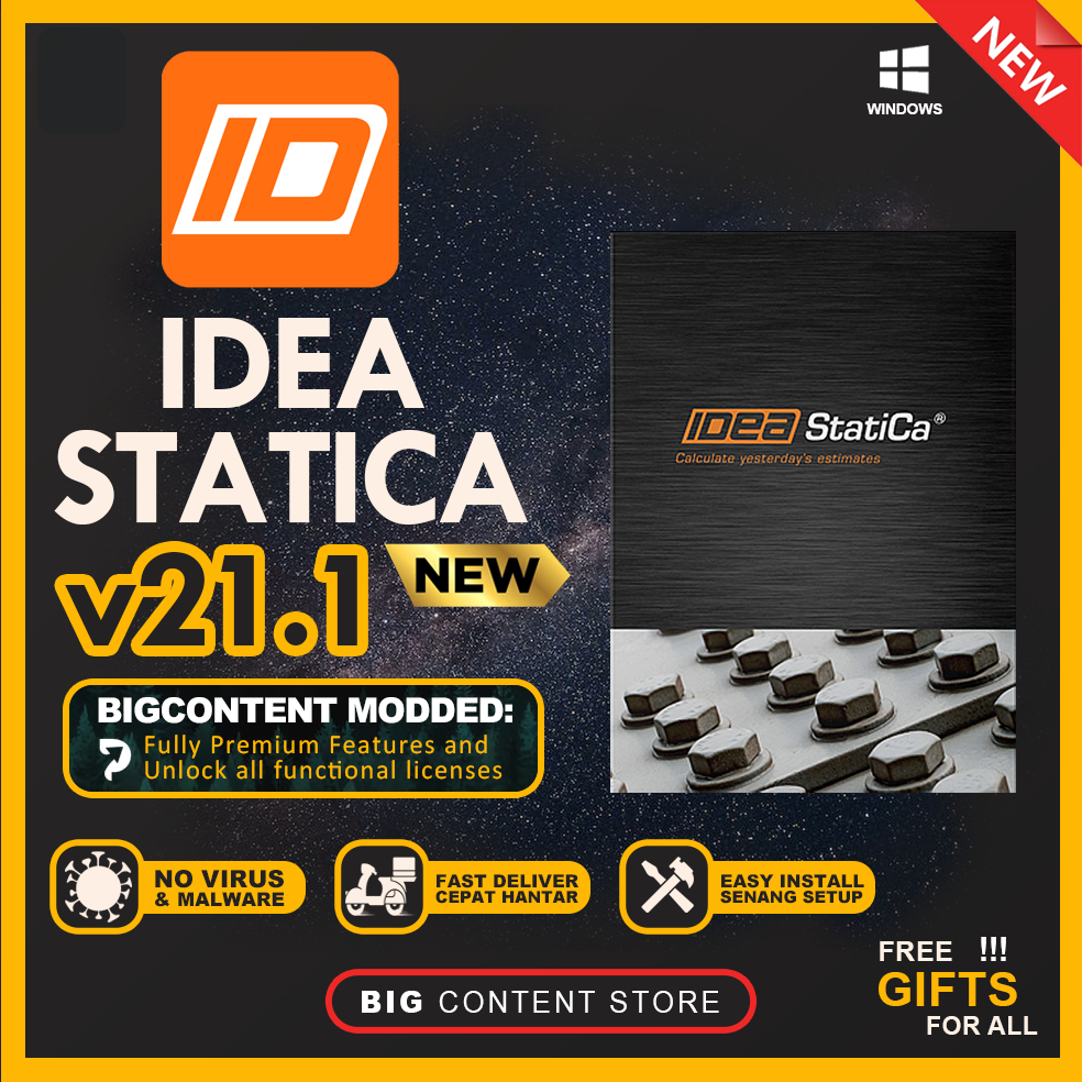 IDEA StatiCa v21.1 NEW 💯 EASY INSTALL SOFTWARE 💯 LIFETIME PREMIUM 💯 FAST DELIVERY 💯 SAFE ...
