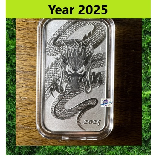 2021 - 2025 The Perth Mint's Silver Dragon Rectangular (with Fit ...