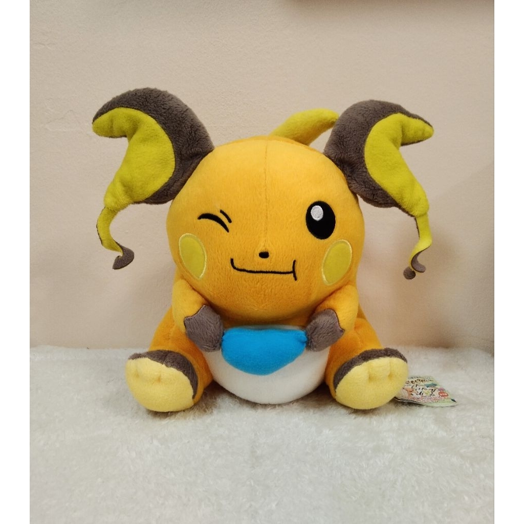 Pokemon Raichu stuffed toy preloved plush toy. | Shopee Malaysia
