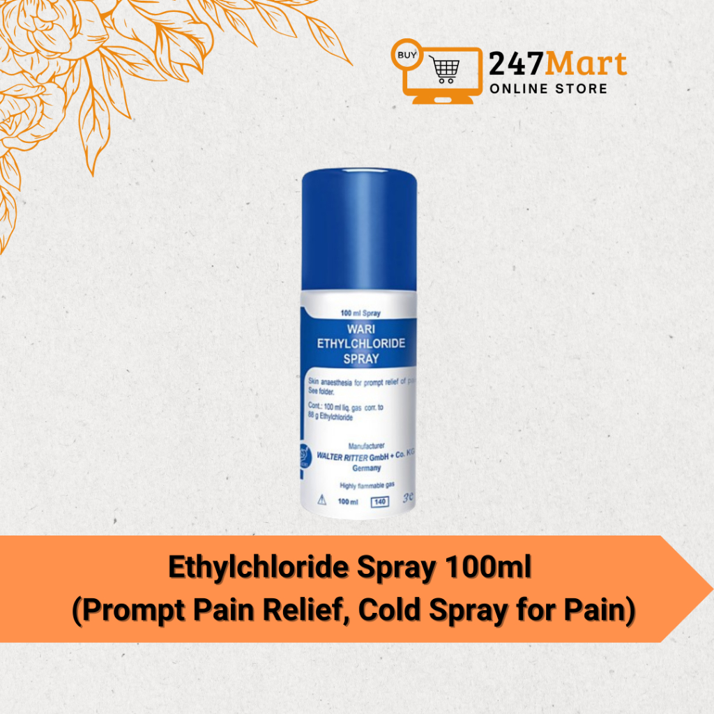 Ethylchloride Spray 100ml (Prompt Pain Relief, Cold Spray for Pain ...
