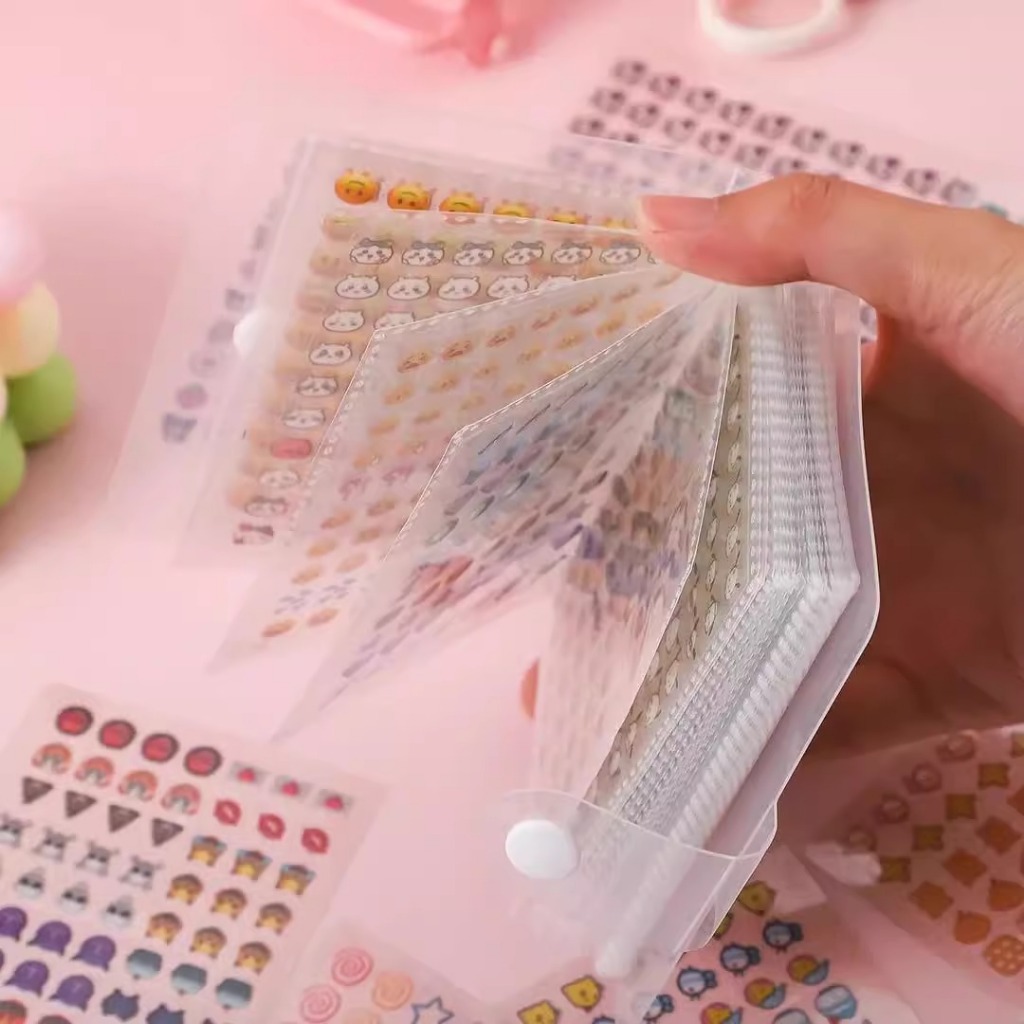 Pek Pelekat Mini Comel Cute Mini Deco Sticker 迷你贴纸小鼻嘎贴纸收纳册 | Shopee ...