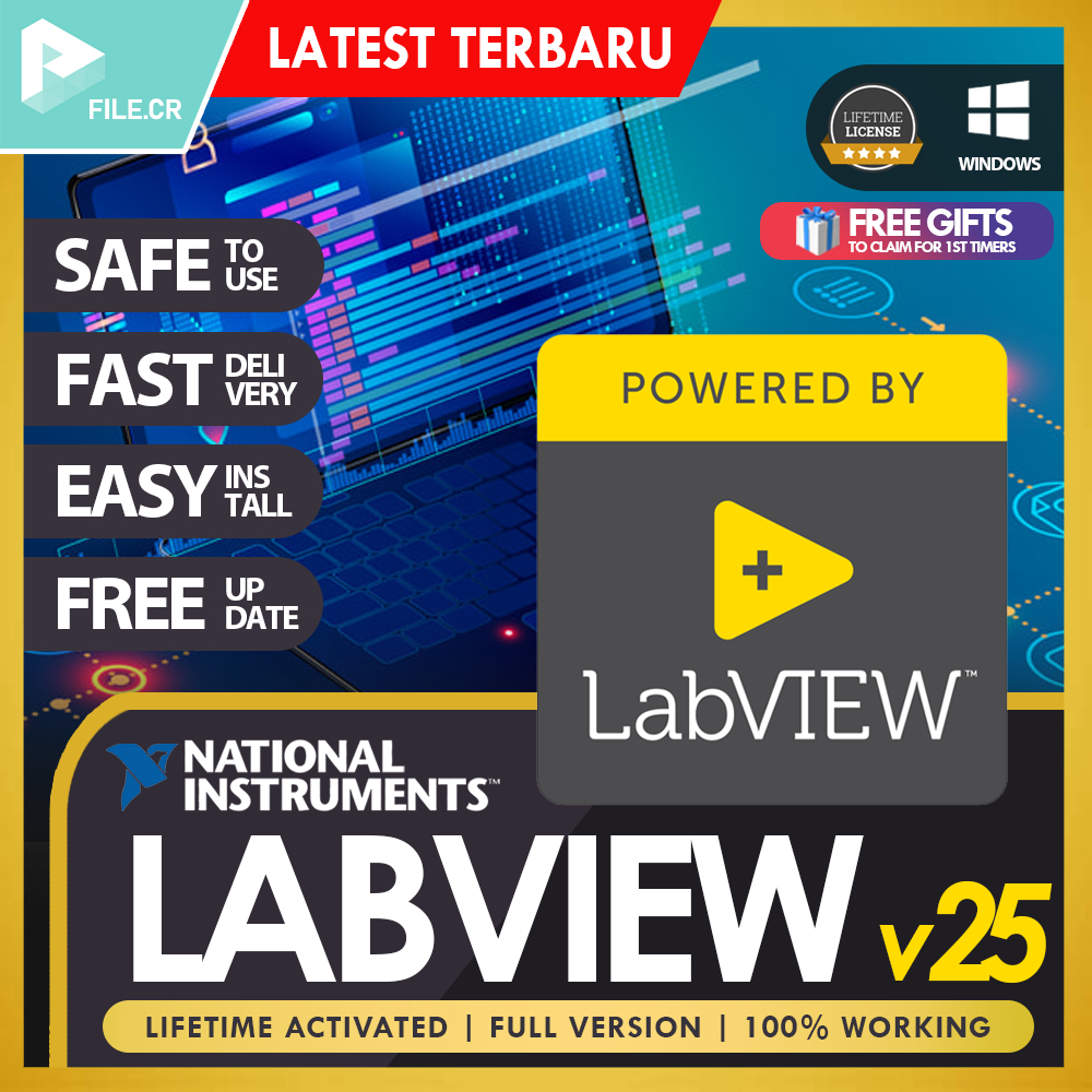 NI LabView Full System 2025 💯 EASY INSTALL 💯 LIFETIME PREMIUM 💯 FAST DELIVERY 💯 SAFE | Shopee ...