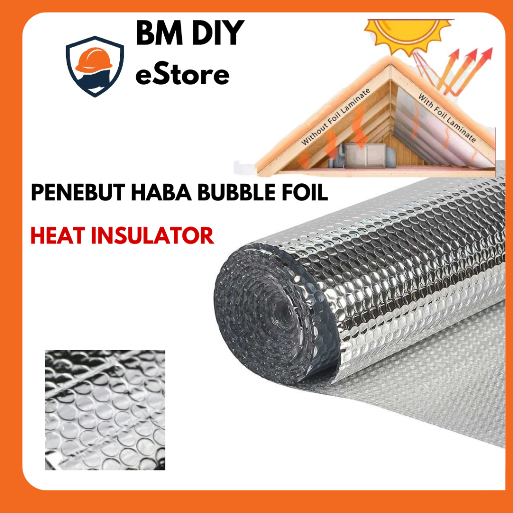 Fuji [30M X 1.2M ] Bubble Foil Series Bubble Aluminium Foil for Roofing ...