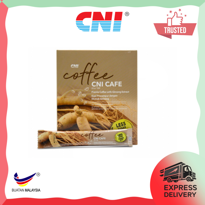 CNI Cafe Less Sugar With Ginseng Coffee (20 Sticks x 30g) | Shopee Malaysia