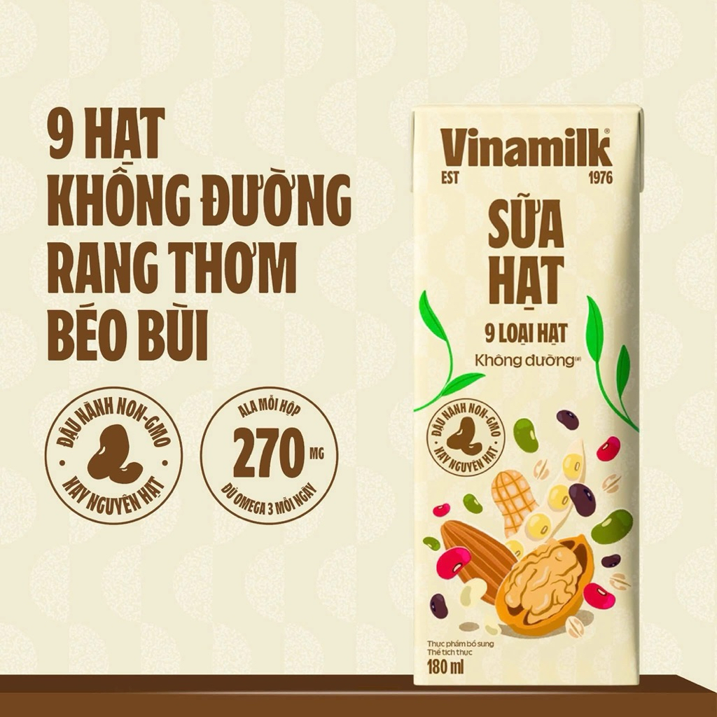 Sua Hat Vinamilk Nut Milk 180ml | Shopee Malaysia