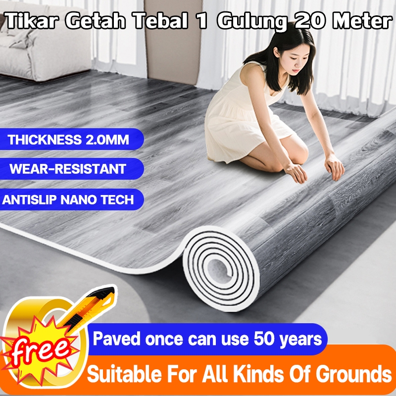 HOT🔥Tikar Getah Tebal 1 gulung 20 Meter upgrade materials eco-friendly ...