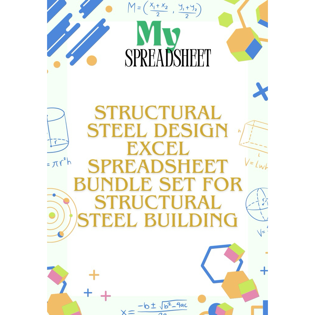 Structural steel design excel spreadsheet bundle set for structural ...