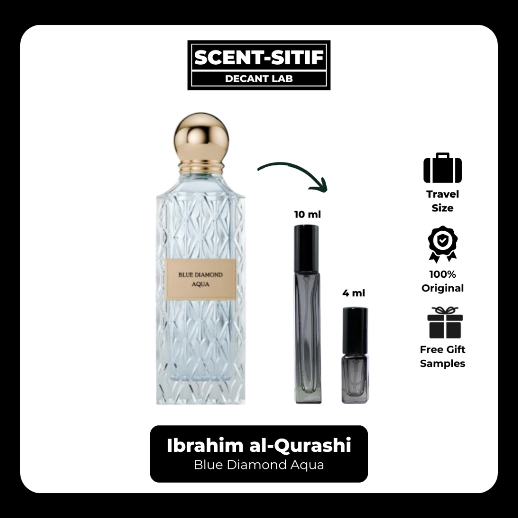 Ibrahim al-Qurashi: Blue Aqua Diamond | Decant Travel Size | Shopee ...