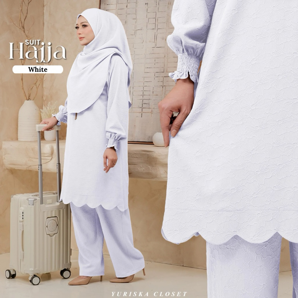 Suit Muslimah Set Baju Seluar Viral Suit Ironless Clothing Umrah Travel ...