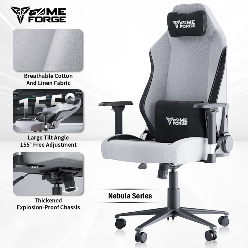GAMEFORGE Gaming Chair Nebula Series Cotton and linen fabrics home ...