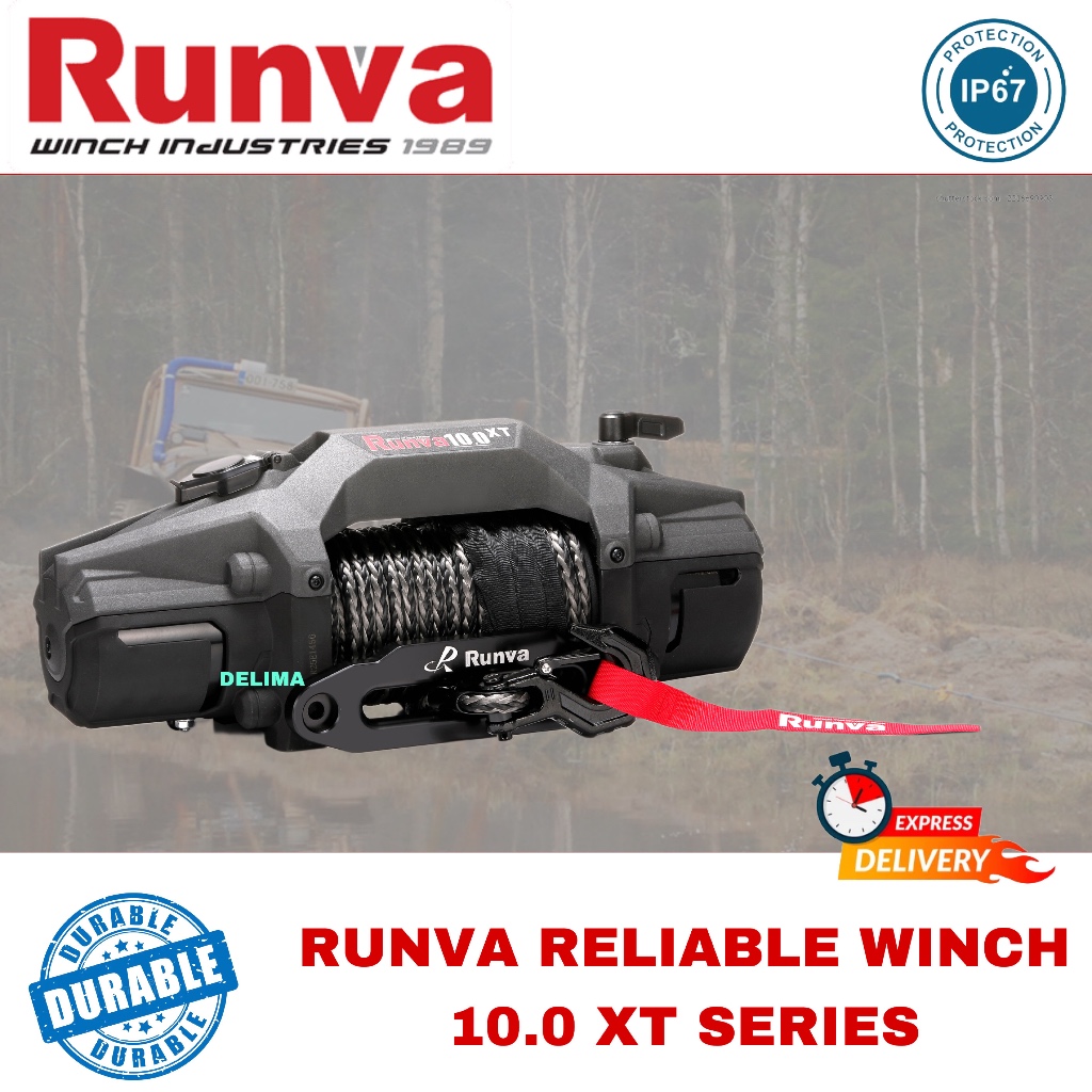 RUNVA 10.0XT series 12V 4X4 Winch | Shopee Malaysia