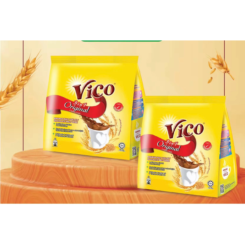 Vico 3in1 original Chocolate Malt Drink Pack(15'sX32g) | Shopee Malaysia