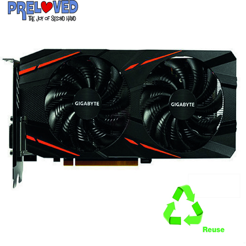 USED ~ GIGABYTE Radeon RX 580 Gaming 8GB (GV-RX580GAMING-8GD) graphics ...