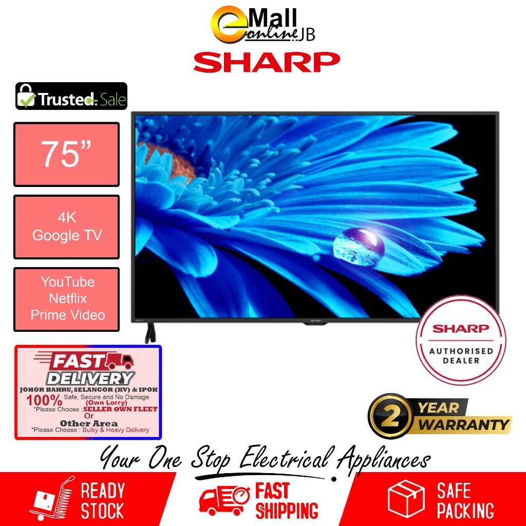 Sharp 75“ LED TV 4K Android TV 4TC75FK1X | Smart TV | Television ...