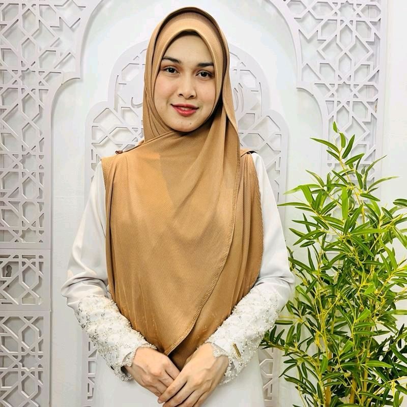 Shawl Inner Ironless ~ Premium Pleated ~ Tak jarang ~ Tak berbulu ...