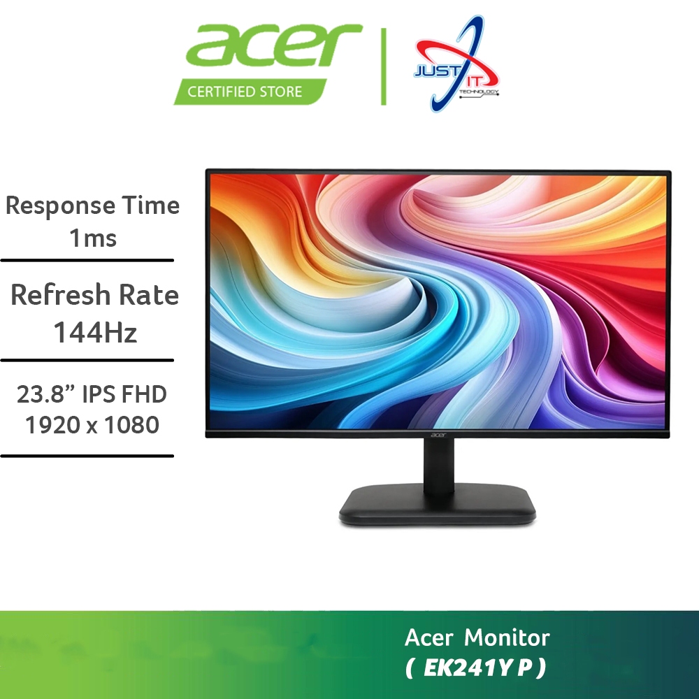 ACER EK241Y / EK241Y P 23.8" MONITOR ( 23.8" IPS FHD / 1MS / 144HZ ...