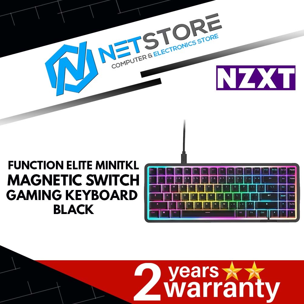 NZXT FUNCTION ELITE MINITKL GAMING KEYBOARD - BLACK (NZXT MAGNETIC ...