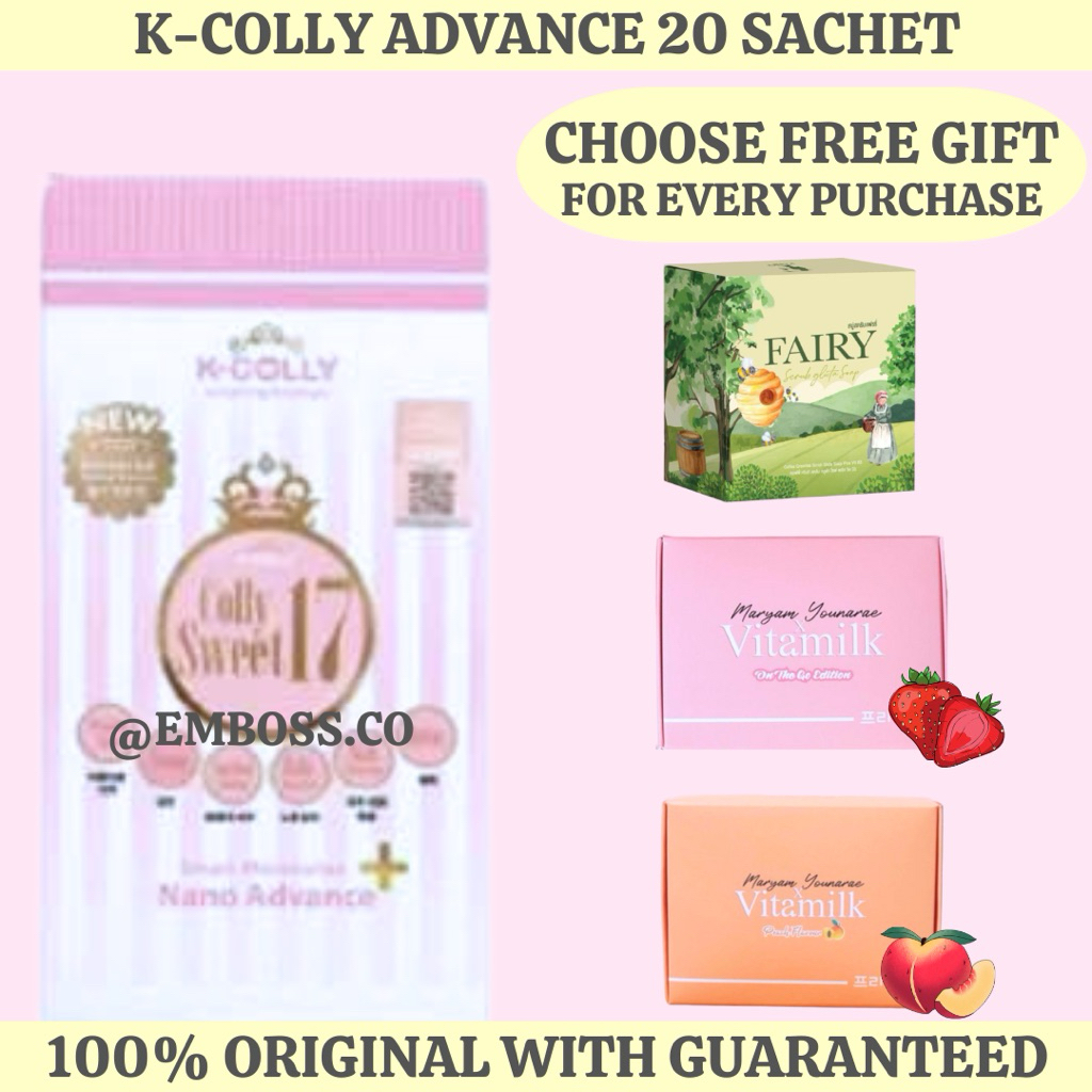 🔥100% ORIGINAL WITH QR CODE🔥 KCOLLY SWEET 17 COLLAGEN MILKY WHITE ...
