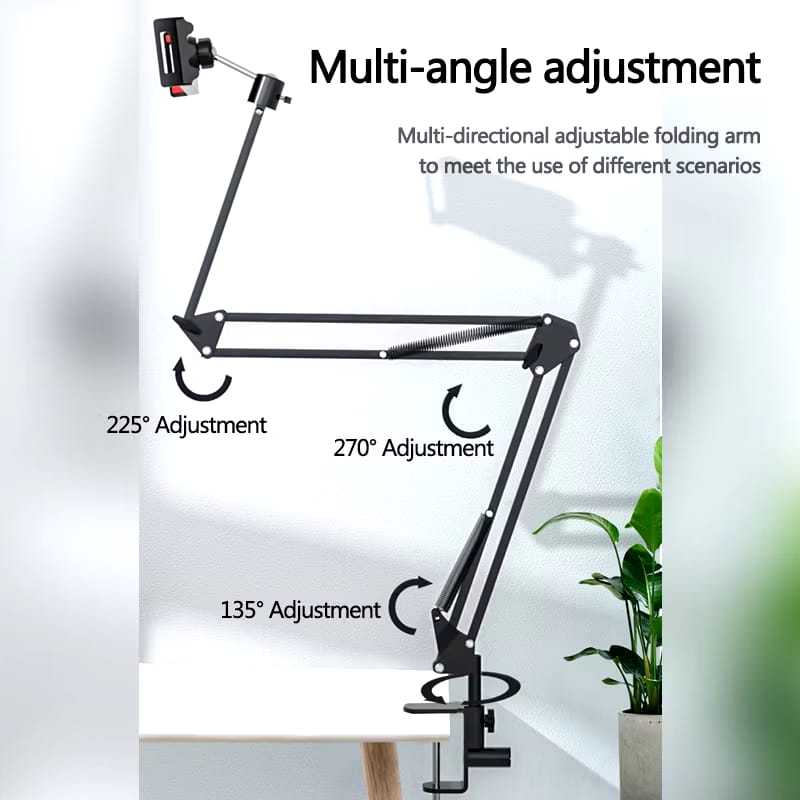 Pemegang Telefon Berputar 360° – Pemegang Malas Lengan Panjang, Tapak ...