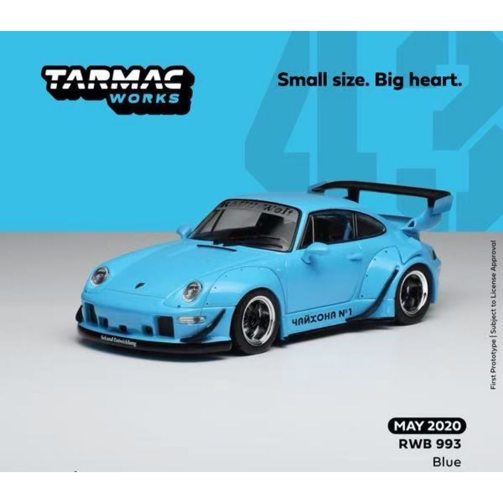 Tarmac works 1/43 RWB Porsche 993 Blue | Shopee Malaysia