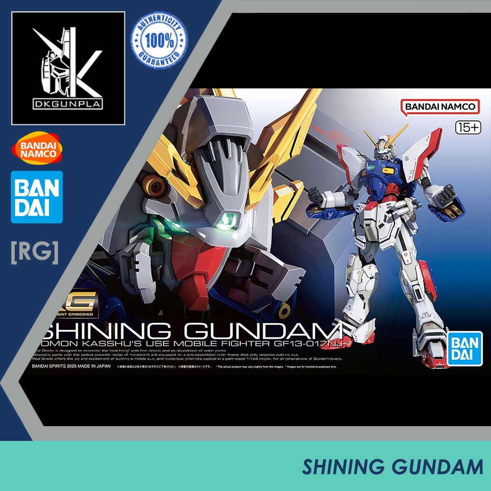 (Ready Stock) Bandai Namco [RG] Shining Gundam Model Kit (Domon Kasshu ...