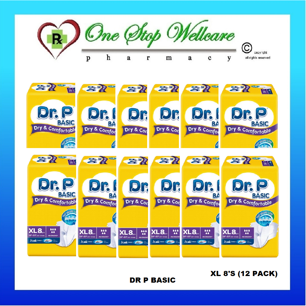 DR.P DIAPER DEWASA / DR.P ADULT DIAPERS (XL) 8'S (12 packets) | Shopee ...
